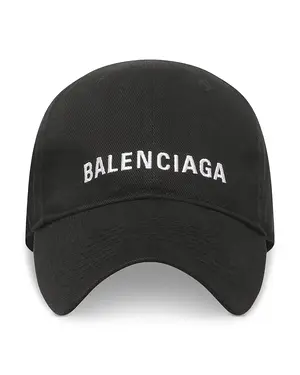 Balenciaga Black Laser Destroyed Cap - 1077 Black/White
